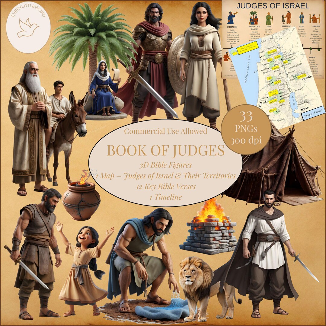 Book of Judges Printable | Bible Study & Learning Resource | Old ...