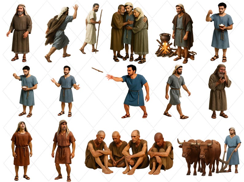 Elisha Bible Story Clipart, Life & Miracles of Elisha, Old Testament ...