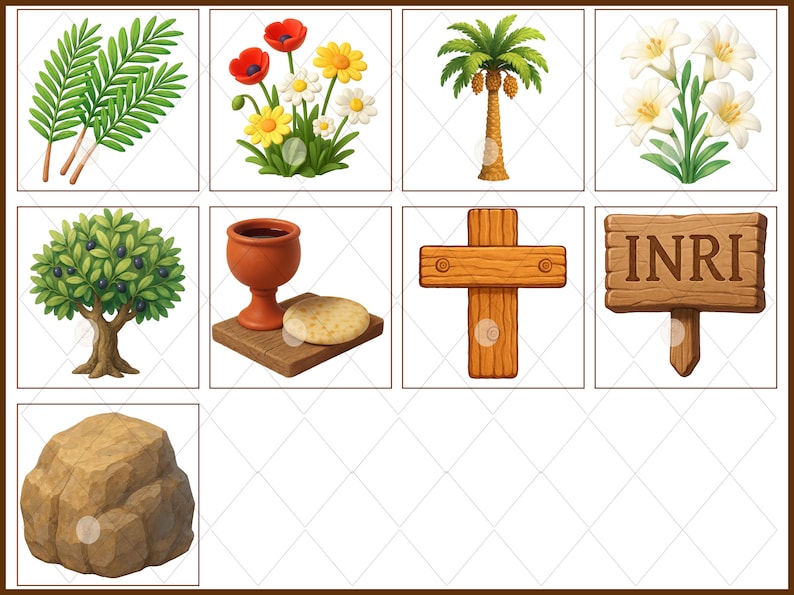 57 Easter Story Clip Art, Crucifixion & Bible Story Graphics, Holy Week ...