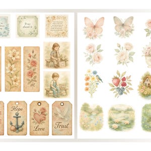 Christian Junk Journal Kit Printable - Faith-based Ephemera - Bible ...