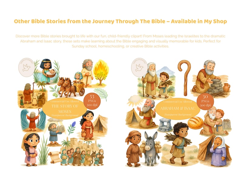 Joseph Bible Story Clipart, Coat of Many Colors, Sunday School ...