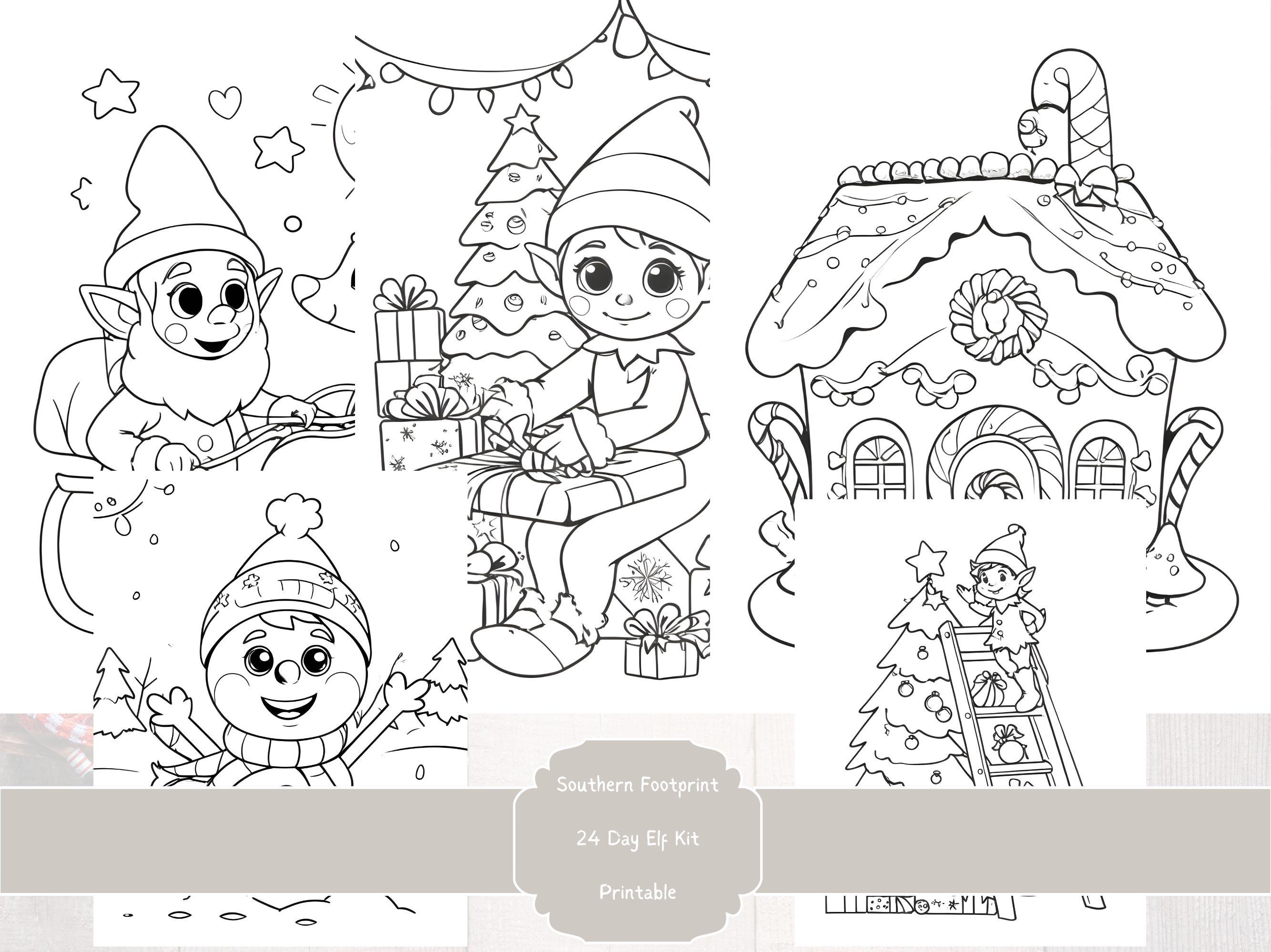 24 Days Elf Kit, Elf Activity Kit, Elf Printables - Includes Elf ...
