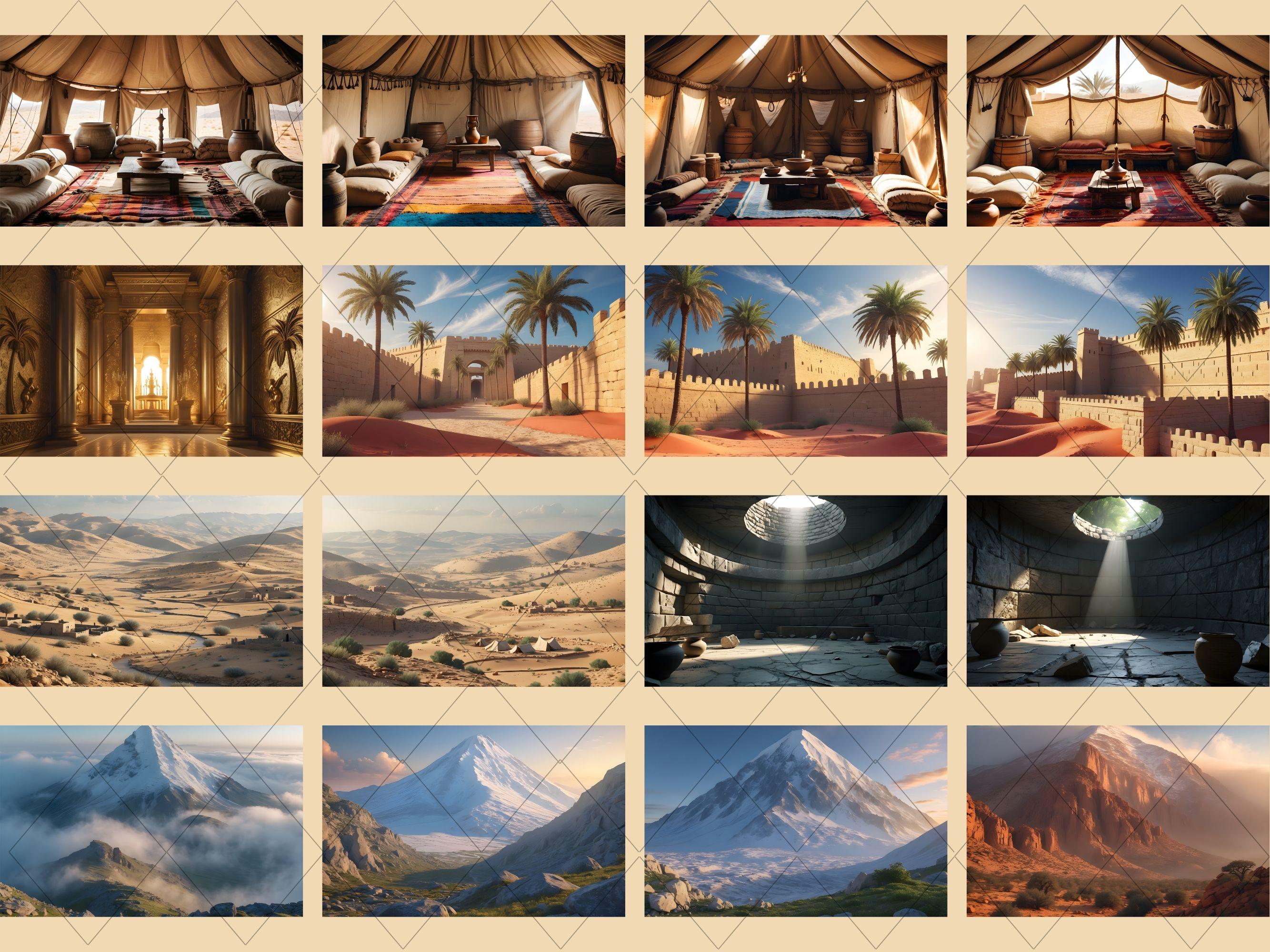 Old Testament Bible Backgrounds Bundle – Biblical Scenes, Ancient Bible ...