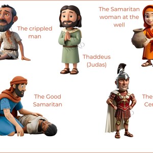 Biblical Characters Clipart Bundle, Bible Stories, Biblical People ...