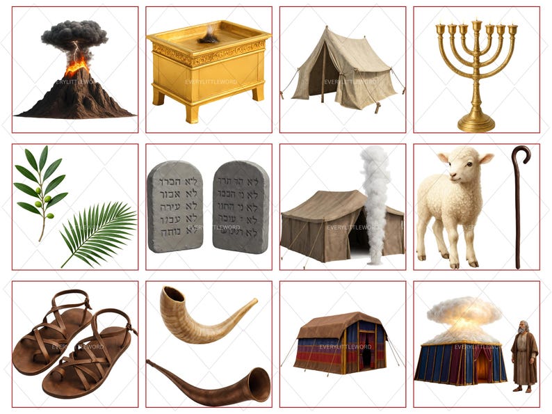 Moses Clipart – Birth to Tabernacle, Bible Story Clip Art, Old ...