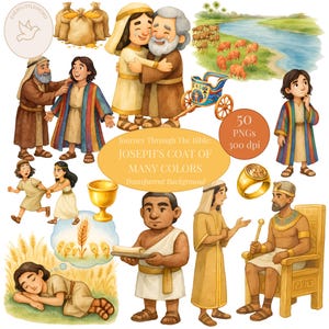 Joseph’s Coat of Many Colors Clipart | Old Testament Bible Stories ...