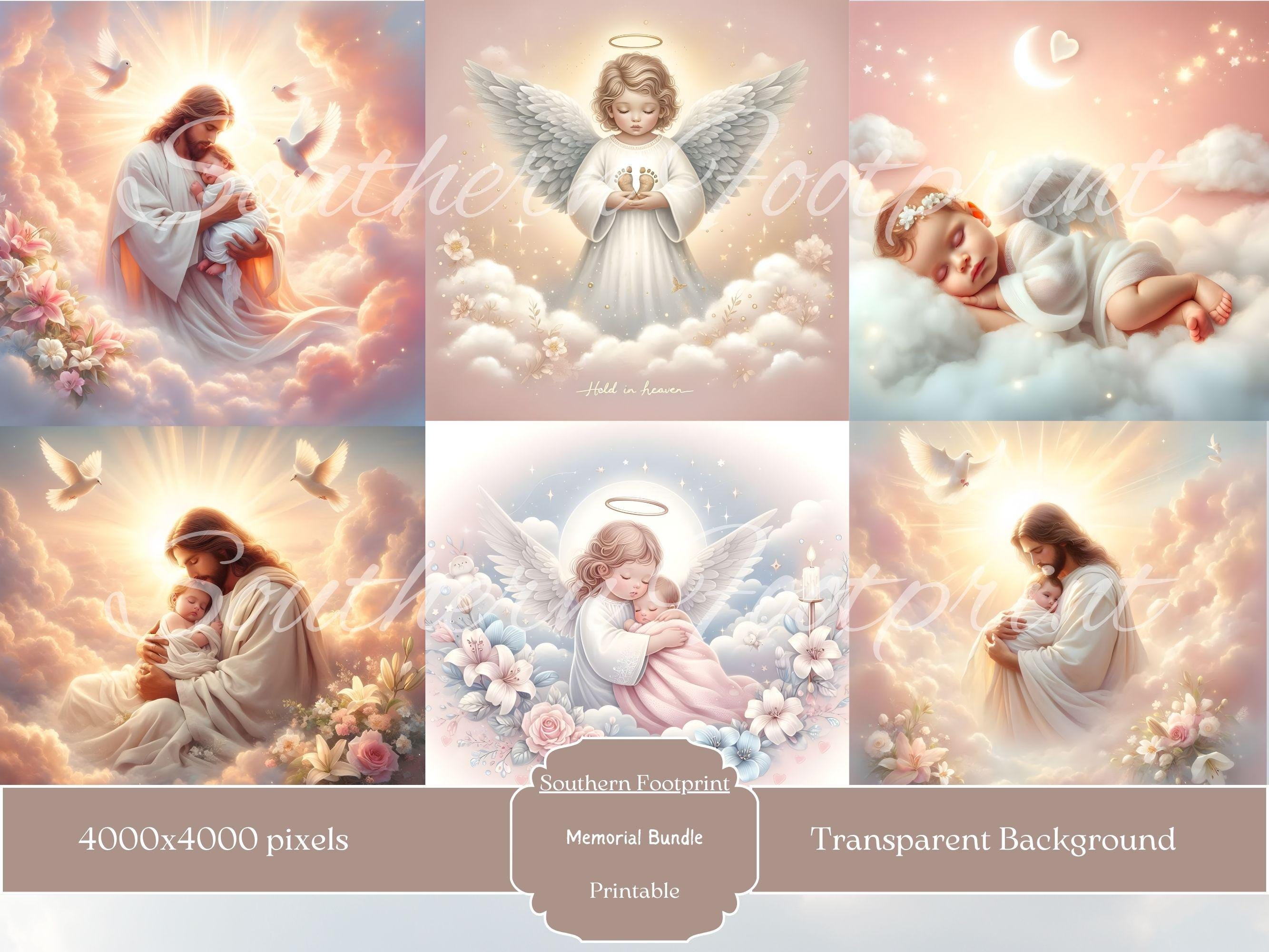 Memorial Backgrounds and Memorial Clipart for Baby, Heaven Backgrounds ...