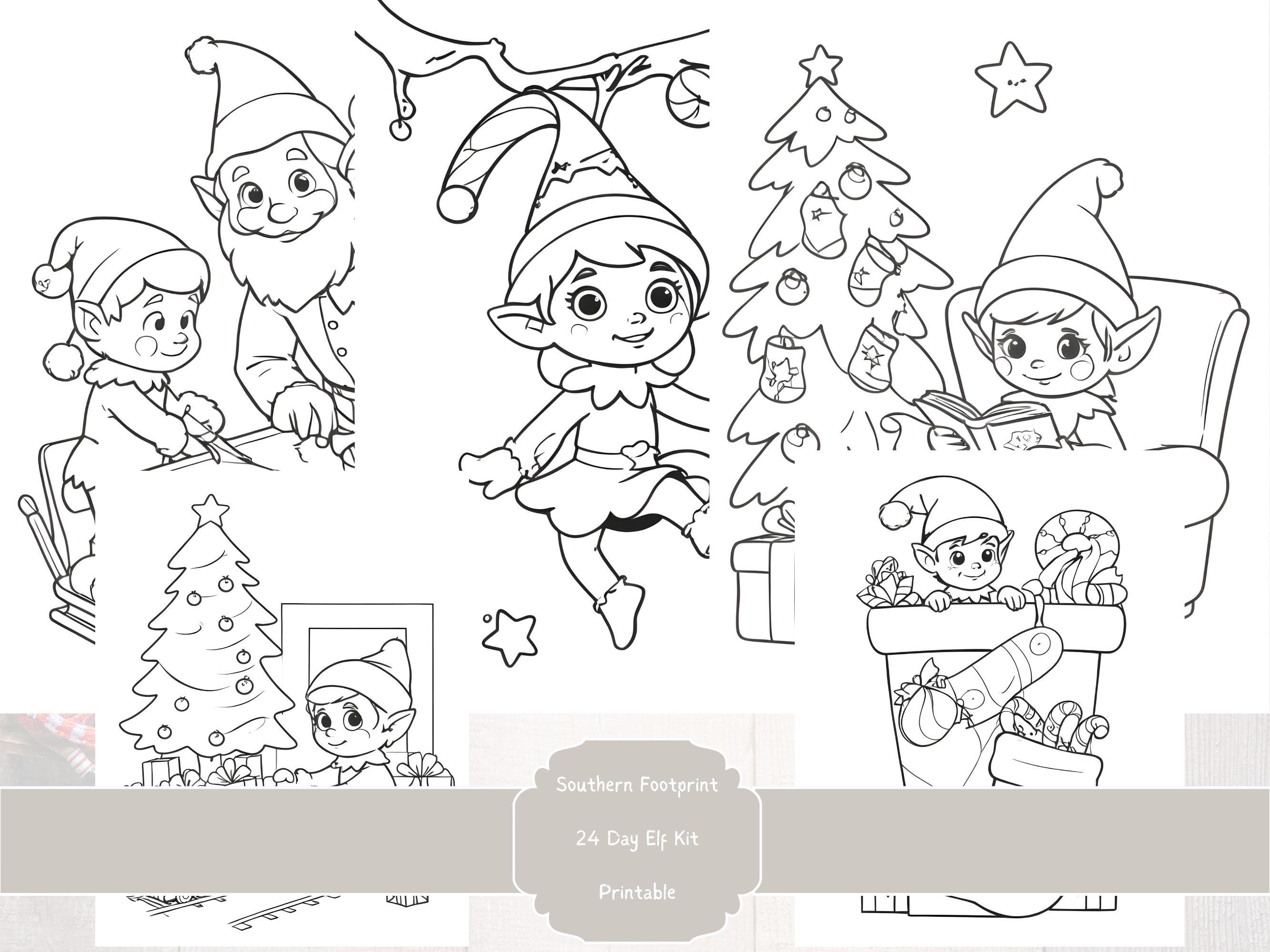 24 Days Elf Kit, Elf Activity Kit, Elf Printables - Includes Elf ...