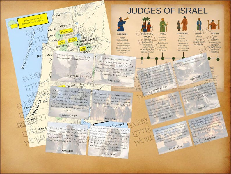 Book of Judges Printable | Bible Study & Learning Resource | Old ...
