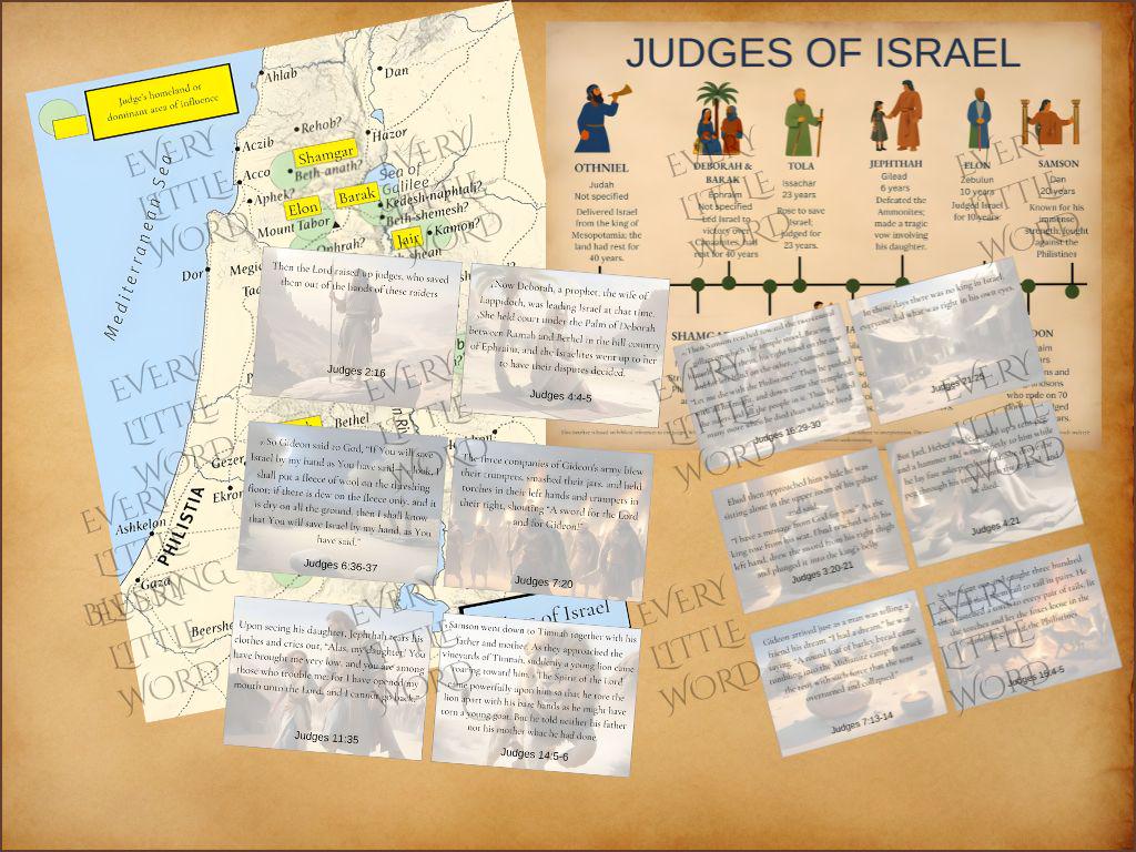 Book of Judges Printable | Bible Study & Learning Resource | Old ...