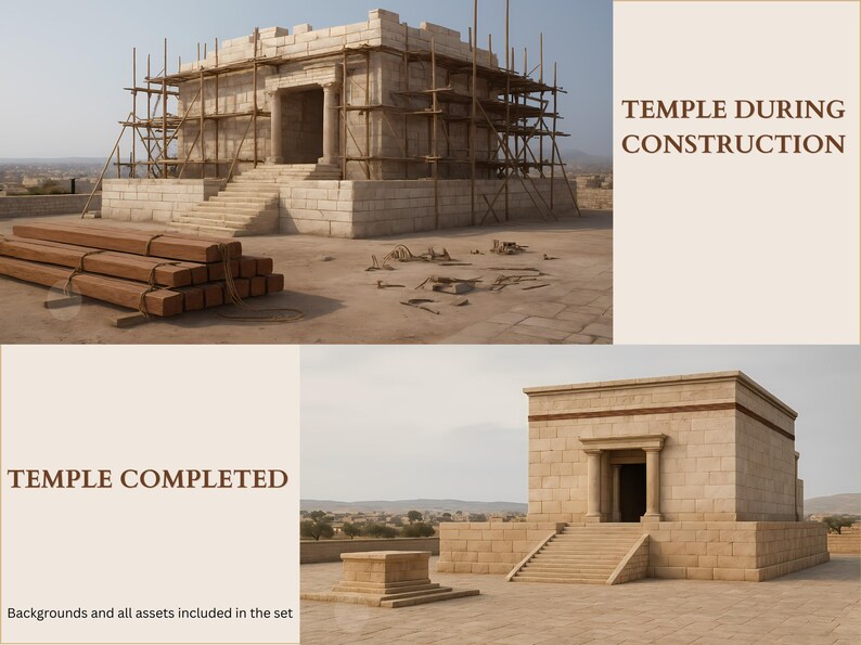 Ezra & Haggai Clipart Set | Rebuilding the Temple, Old Testament Bible ...