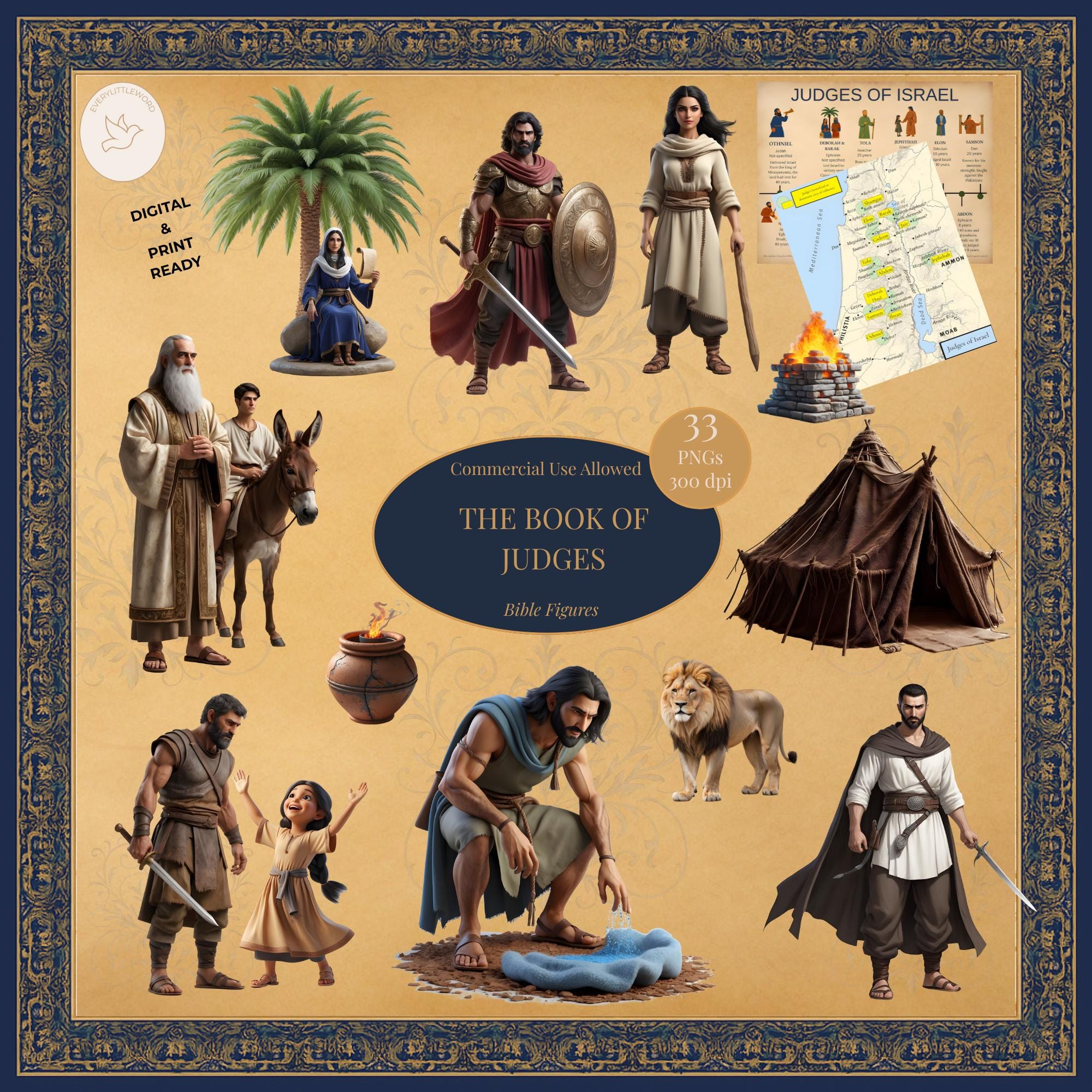 Book of Judges Printable | Bible Study & Learning Resource | Old ...