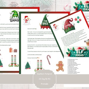 24 Days Elf Kit, Elf Activity Kit, Elf Printables - Includes Elf ...