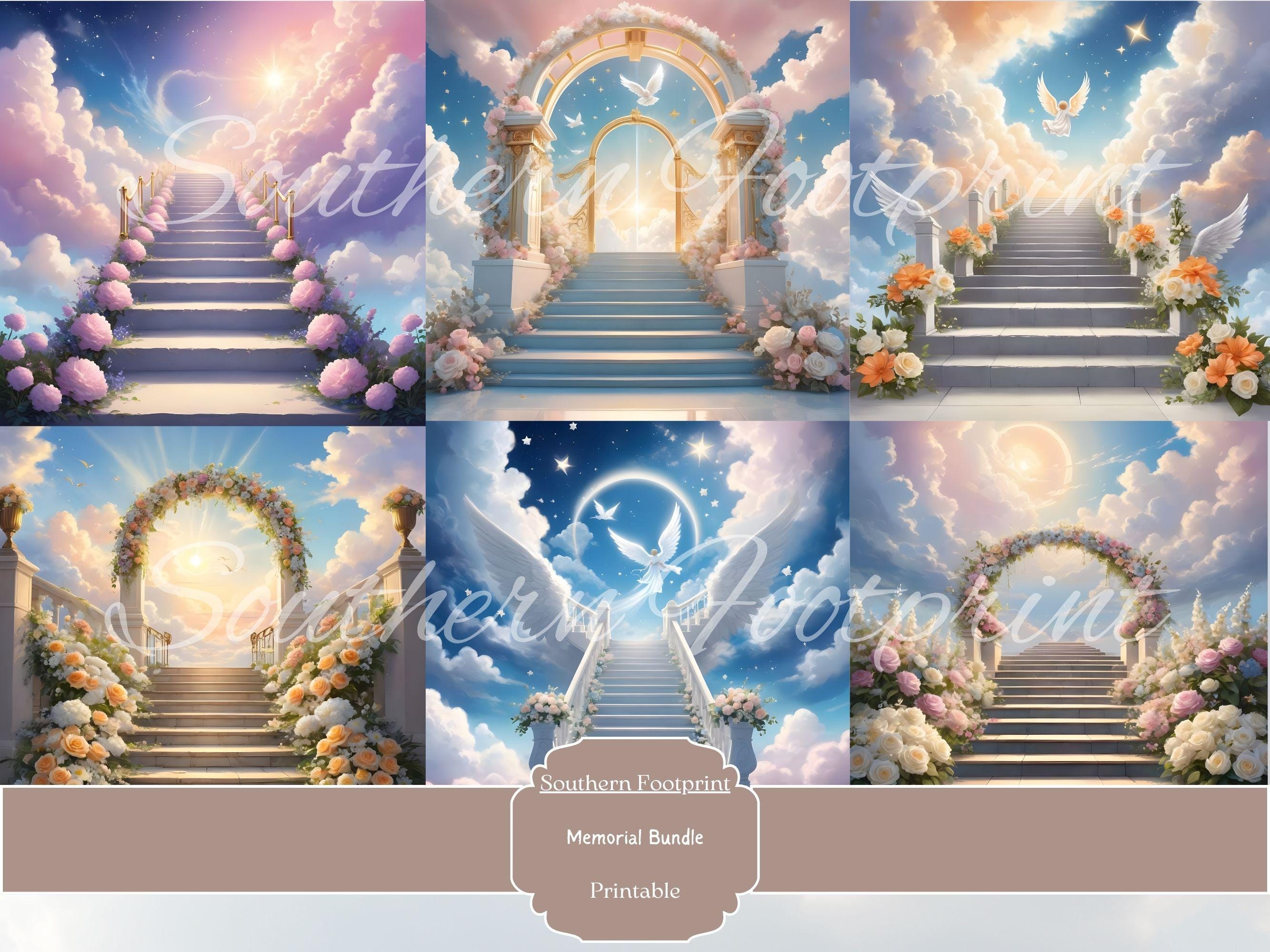 Memorial Backgrounds and Memorial Clipart for Baby, Heaven Backgrounds ...