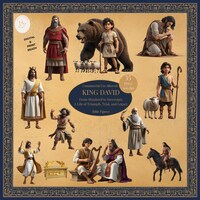 Old Testament Warriors Clipart Bundle, Soldiers and Heroes From the ...