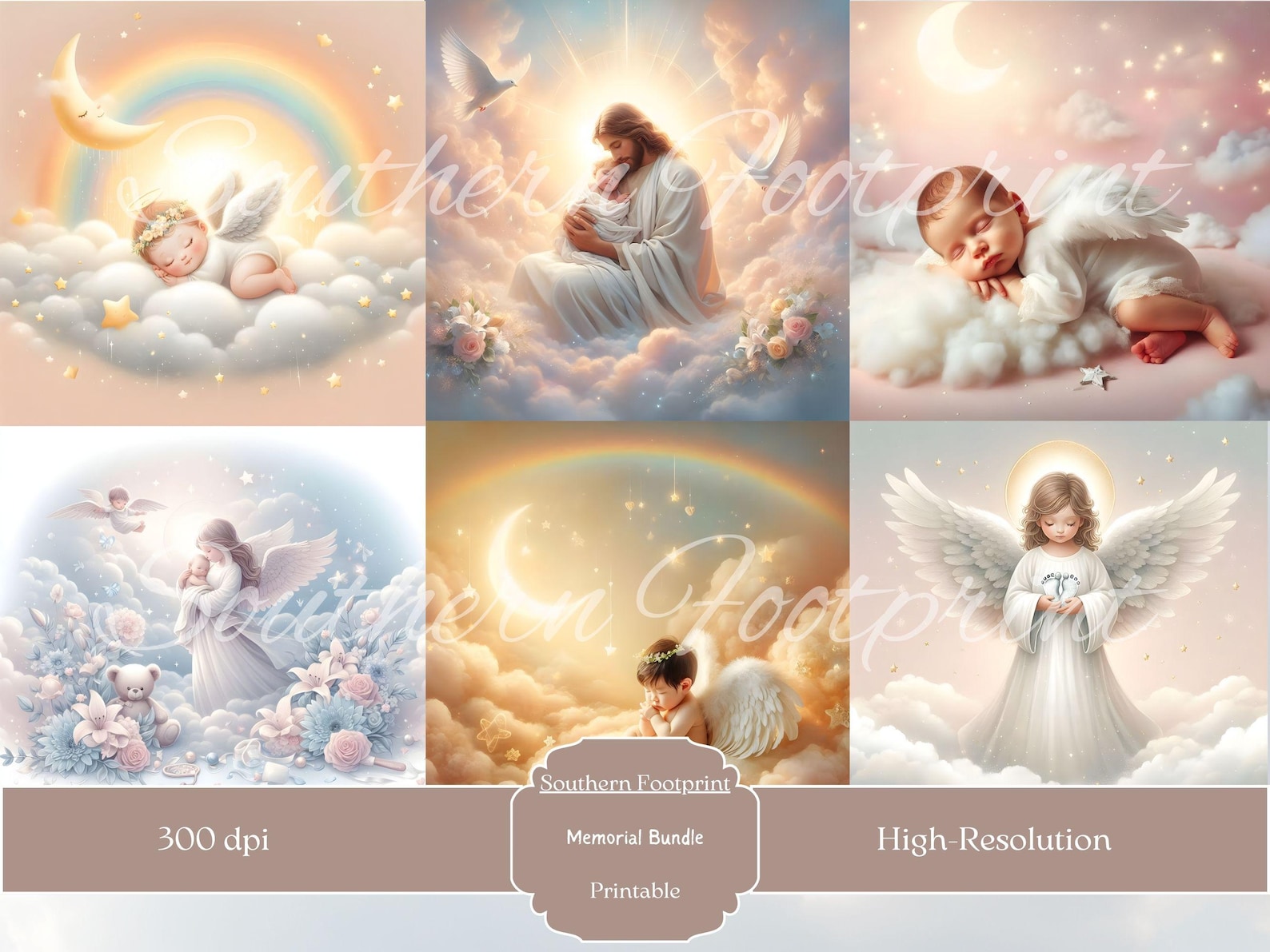Memorial Backgrounds and Memorial Clipart for Baby, Heaven Backgrounds ...