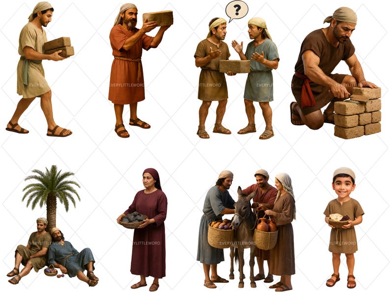 Tower of Babel Clipart, Old Testament Pngs, Bible Characters Clipart ...