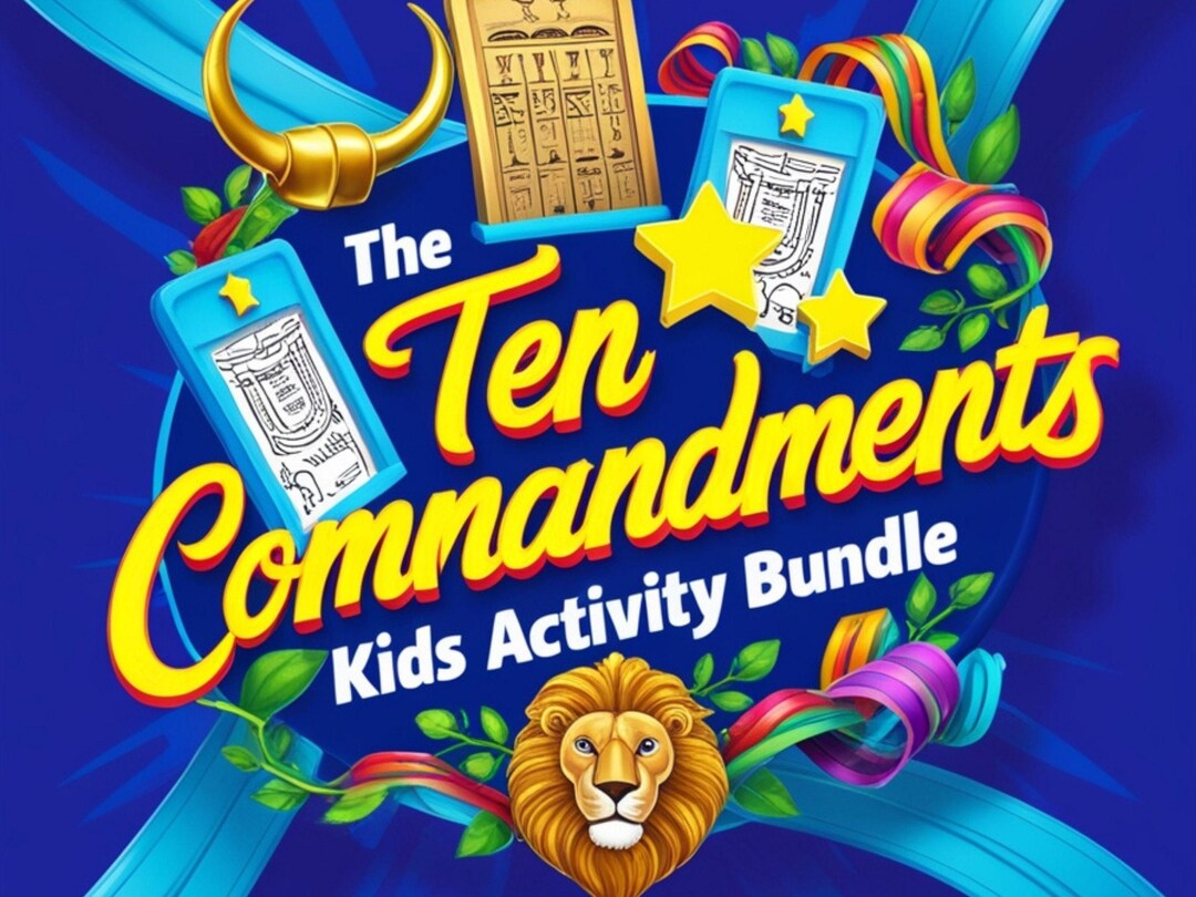 Ten Commandments Printable Activities for Kids Spinning Wheel, Memory ...
