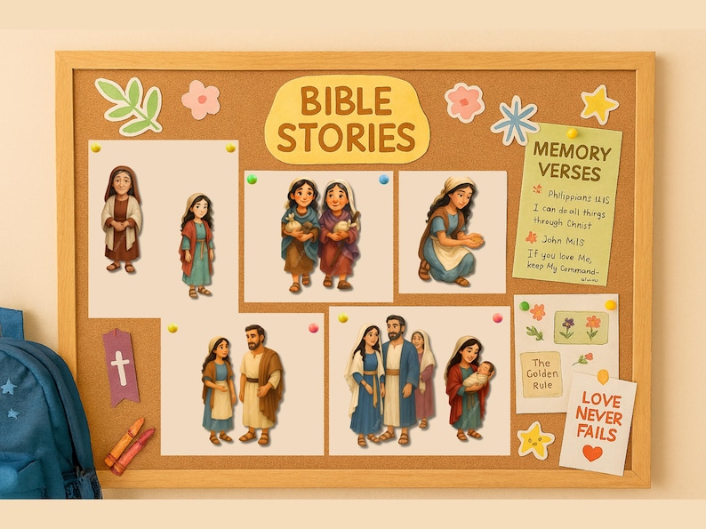 Ruth and Naomi Clipart Set: Watercolor Bible Story Clipart, Old ...