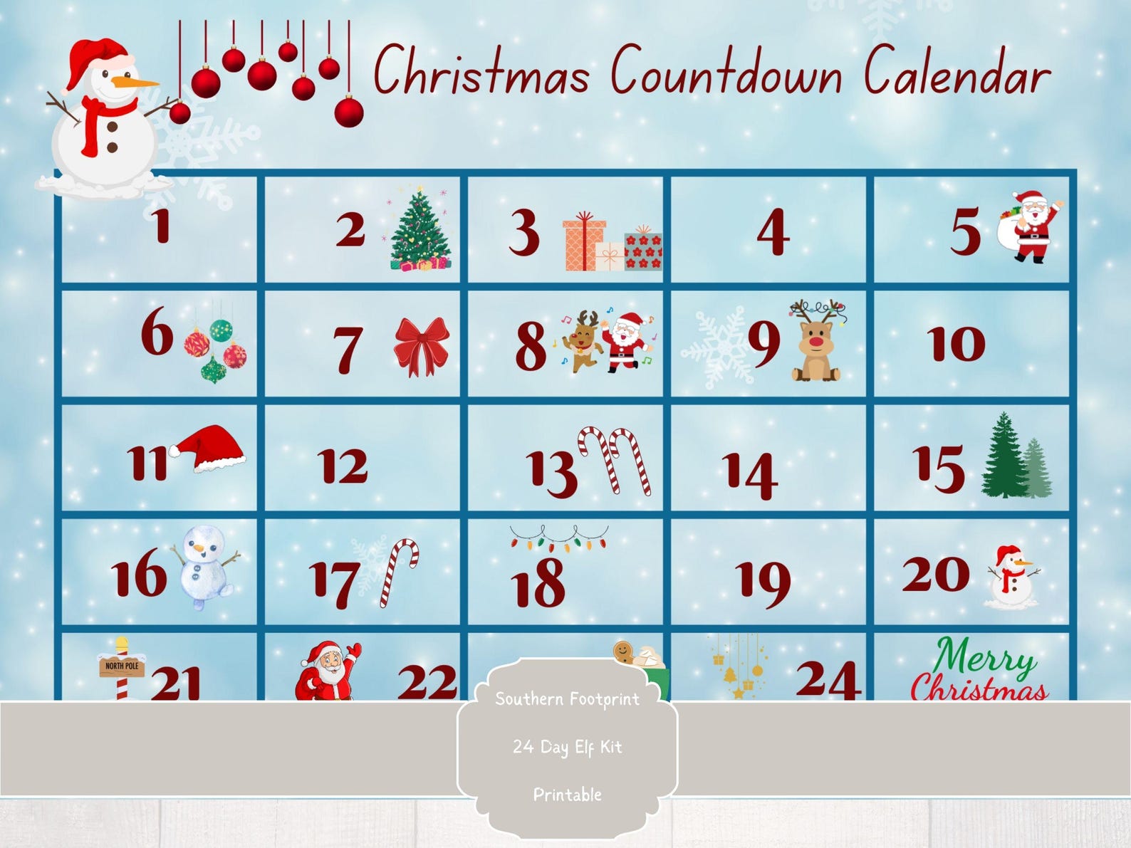 24 Days Elf Kit, Elf Activity Kit, Elf Printables - Includes Elf ...