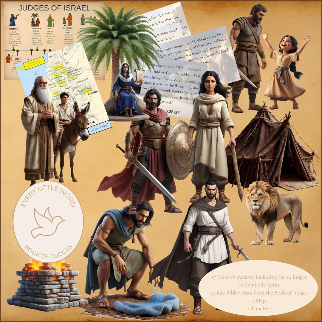 Book of Judges Printable | Bible Study & Learning Resource | Old ...