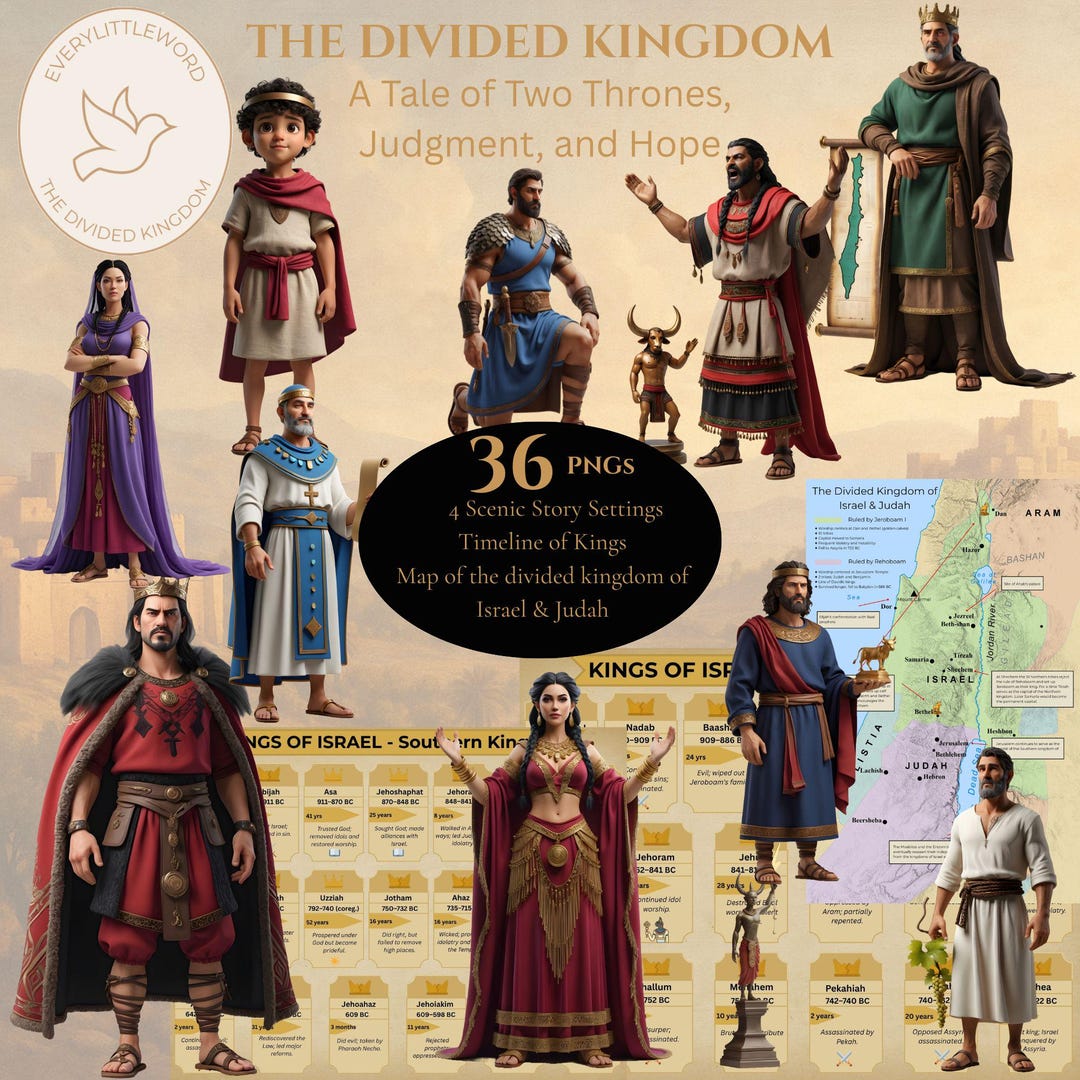 The Divided Kingdom of Israel and Judah: Old Testament Bible Characters ...