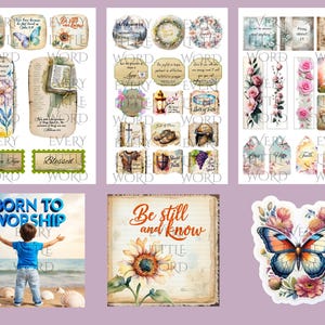 Christian Junk Journal Kit Printable - Faith-based Ephemera - Bible ...