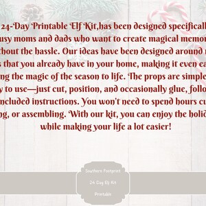24 Days Elf Kit, Elf Activity Kit, Elf Printables - Includes Elf ...