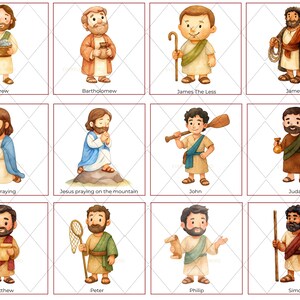 Jesus Walks on Water Clipart: Watercolor Bible Story Clipart, New ...