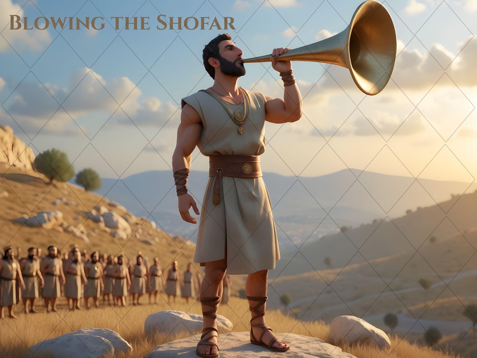 Old Testament Warriors Clipart Bundle, Soldiers and Heroes From the ...