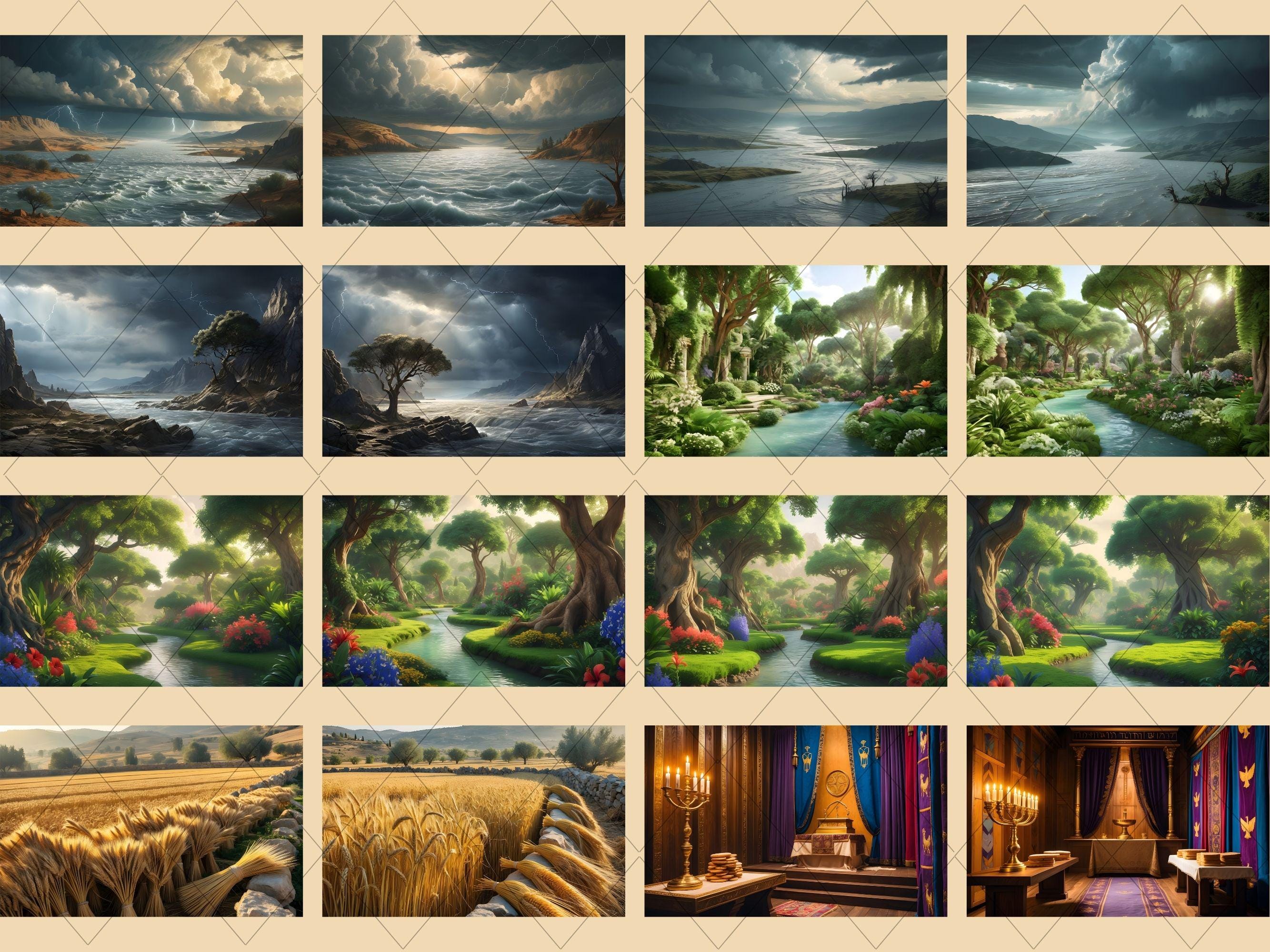 Old Testament Bible Backgrounds Bundle – Biblical Scenes, Ancient Bible ...