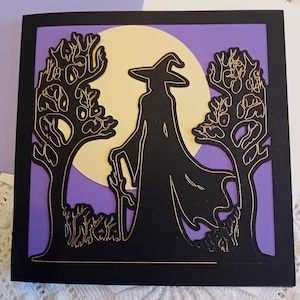 Goth Greeting Card, Goth Witch, Birthday, Christmas Card, Blank for ...
