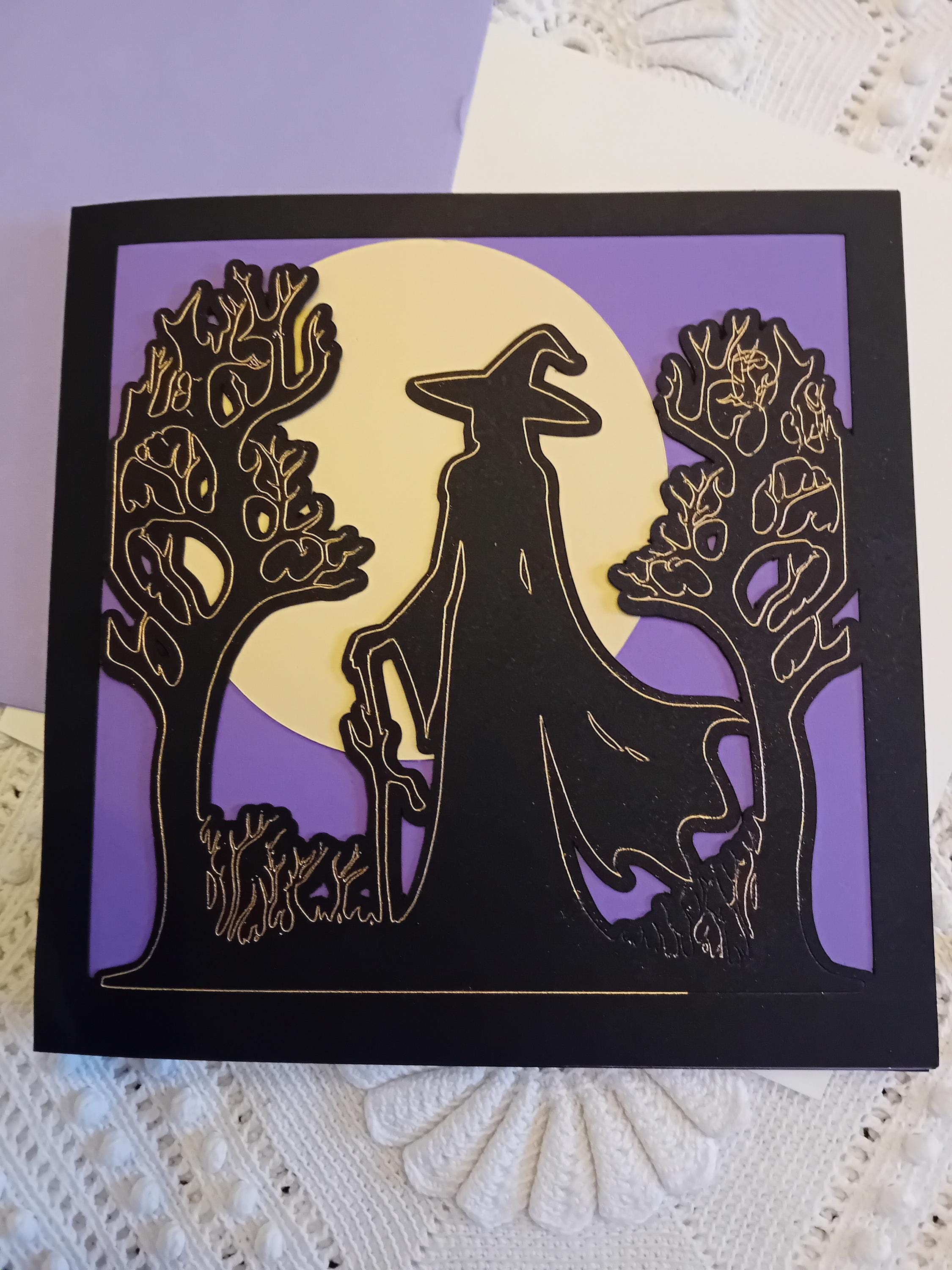 Goth Greeting Card, Goth Witch, Birthday, Christmas Card, Blank for ...