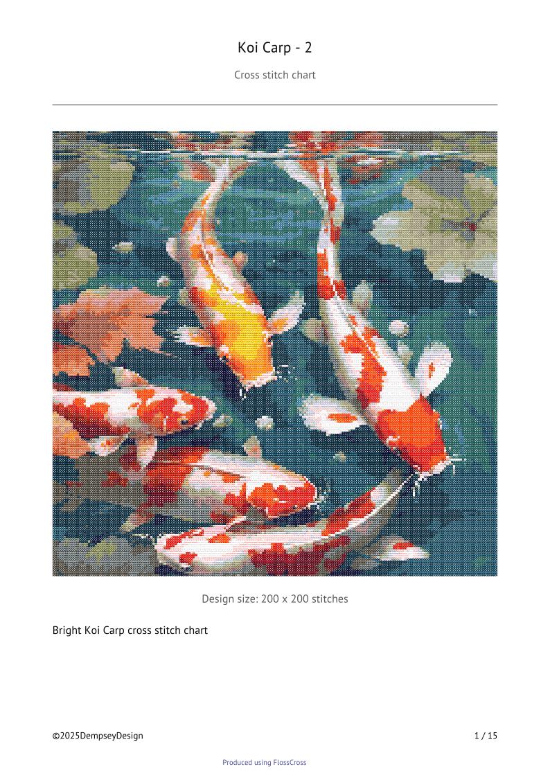 2 PDF Cross Stitch Charts for Immediate Download After Purchase, Golden ...
