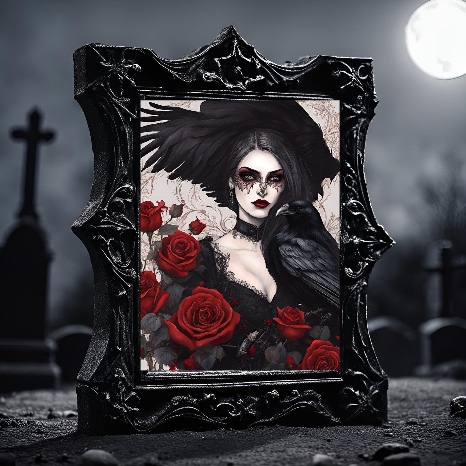 Gothic Raven Witch - Etsy