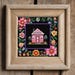 My Happy Place Cross Stitch Pattern Flower Border and Simple Cottage ...