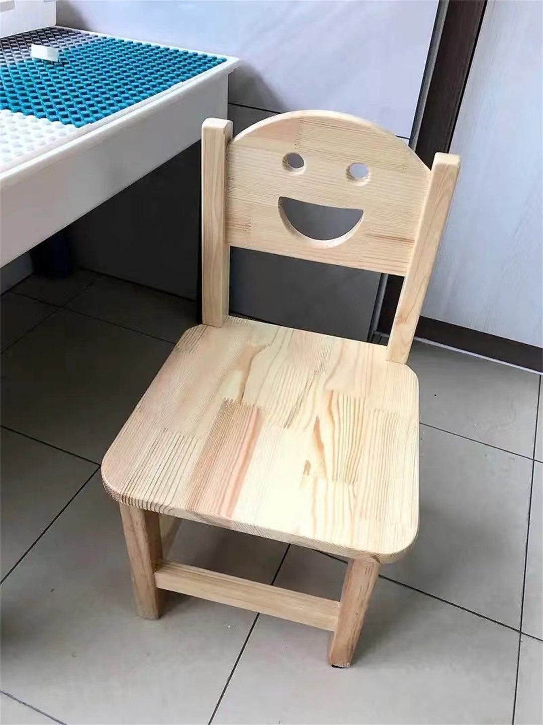 Solid Wood Small Chair: Simple Backrest Chair for Home Use, Children's ...