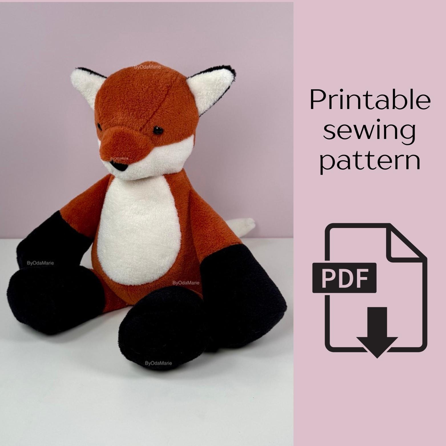 Fox Stuffed Animal Sewing Pattern: Step-by-step Guide (PDF Pattern) - Etsy