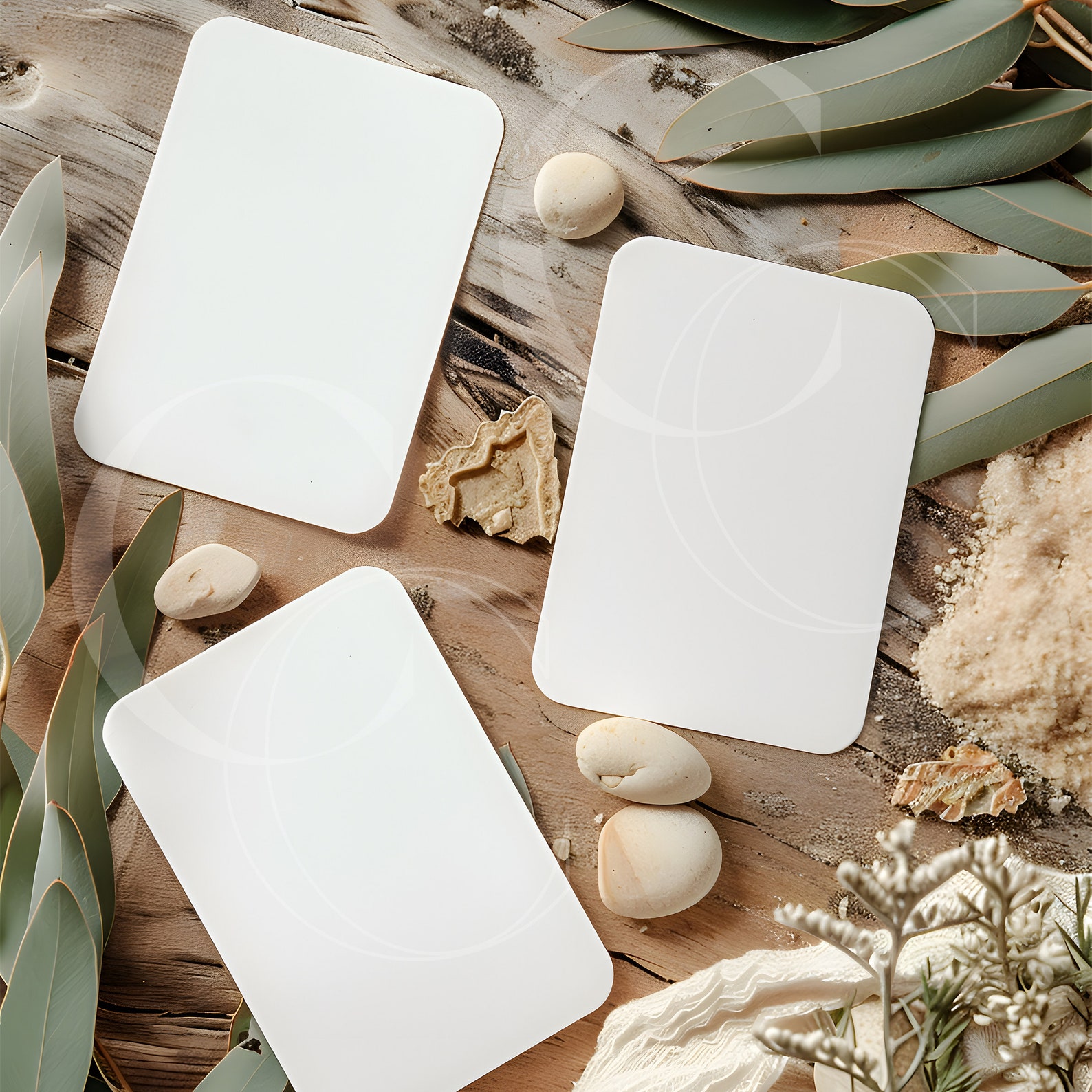 5x7 Card Mockup | Greeting Card Mockup | Flash Card Mockup | Gum Leaves ...