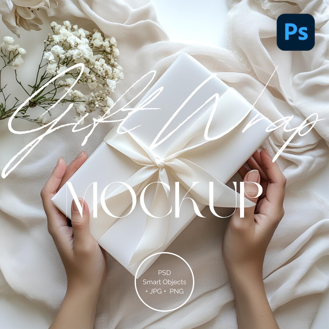 Wrapping Paper Mockup | Gift Wrap Mockup | Christmas Wrapping Paper ...