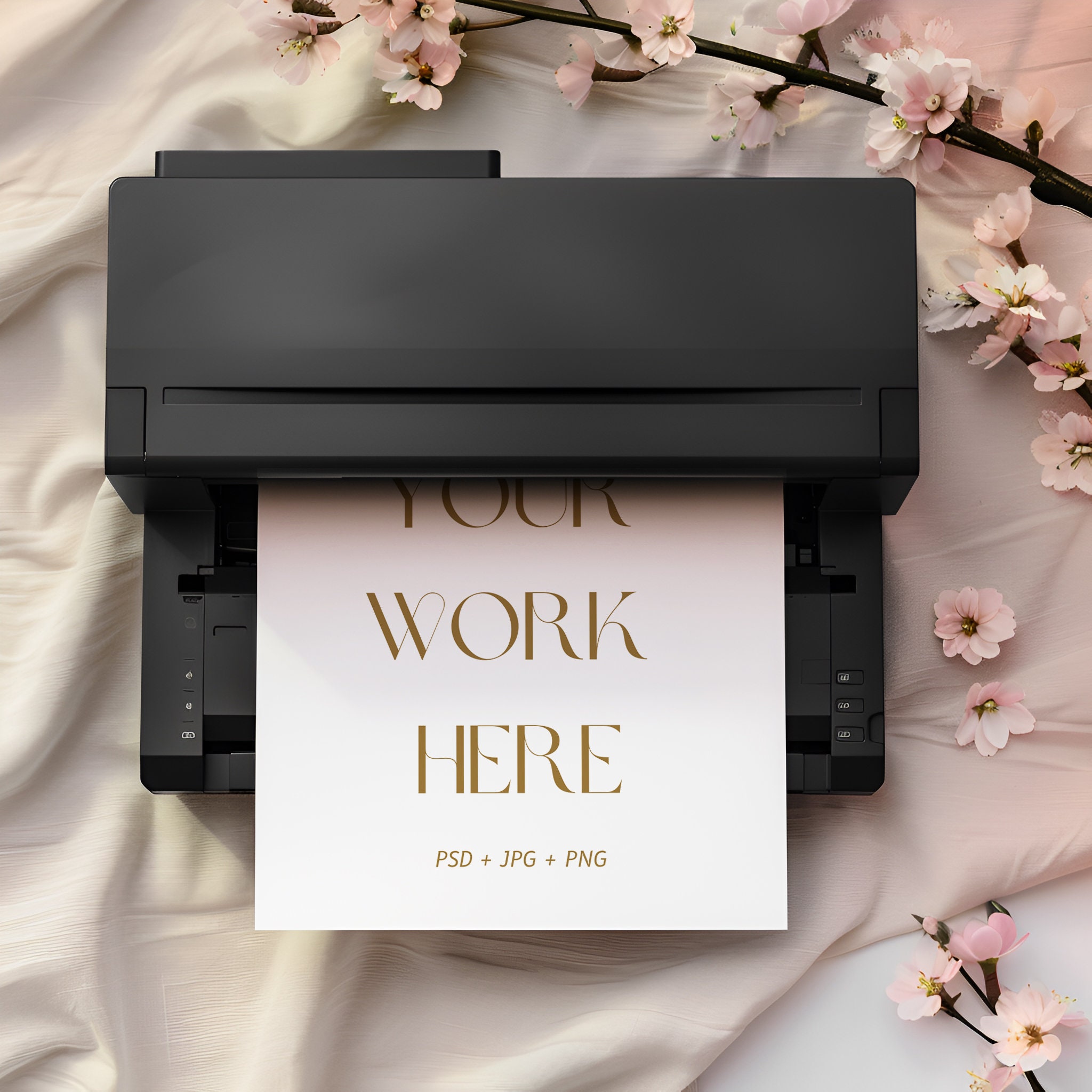 Soft Blush Printer Mockup | A4 Page Mockup | A4 Printer Mockup ...