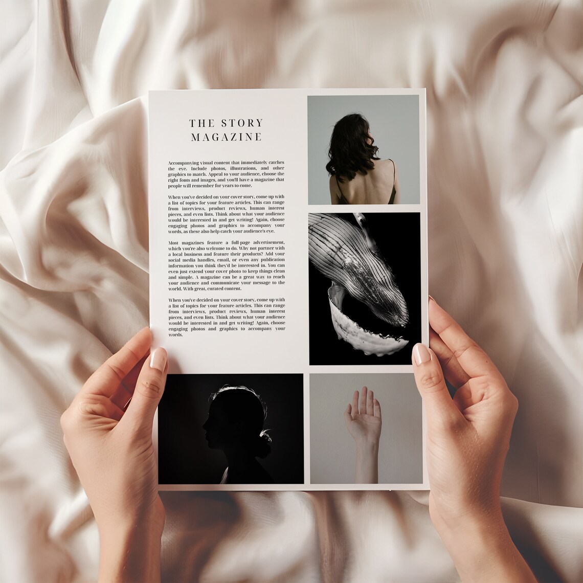 Poster Mockup With Hands Poster Mockup With Person A4 Page Mockup Page ...