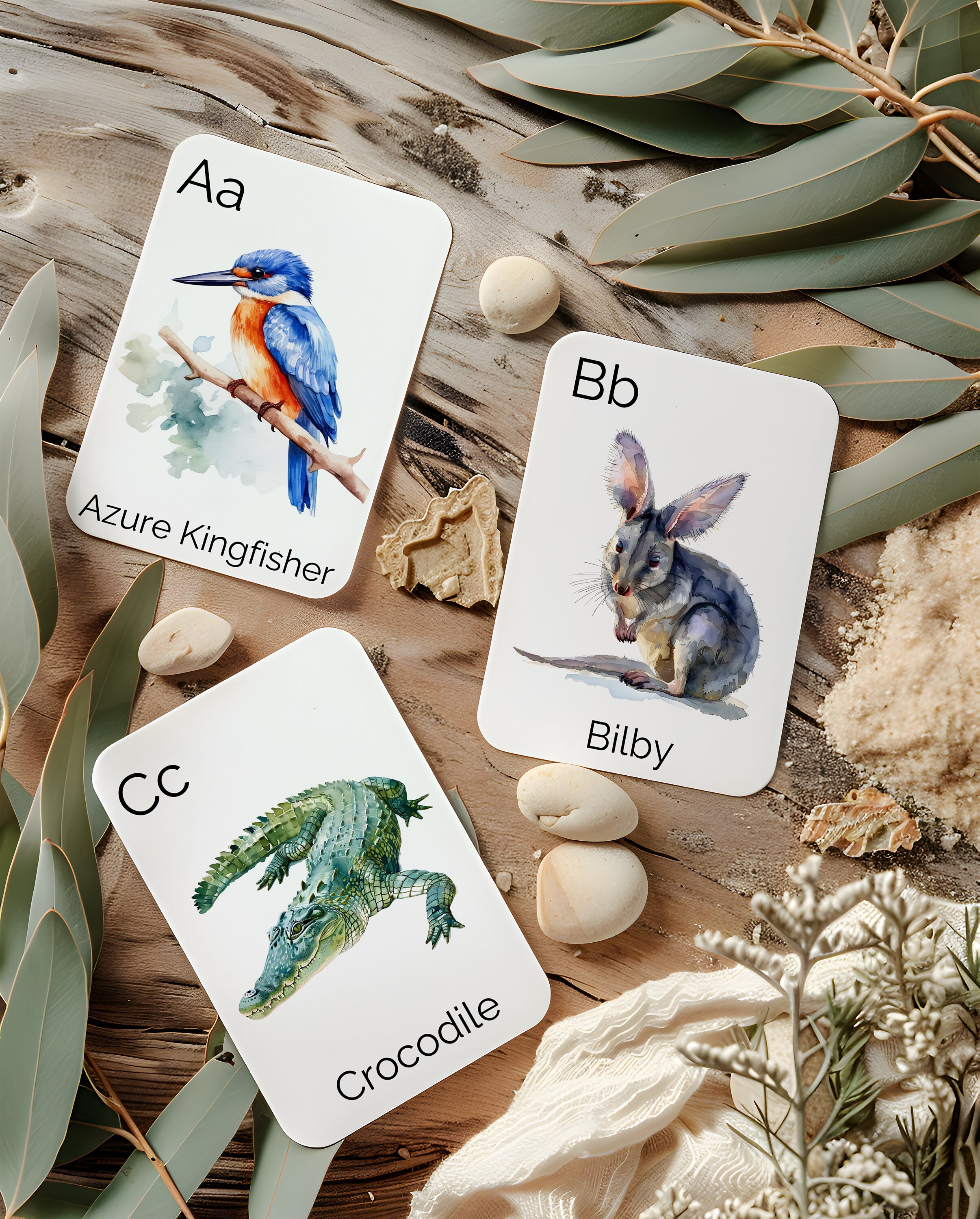 5x7 Card Mockup | Greeting Card Mockup | Flash Card Mockup | Gum Leaves ...