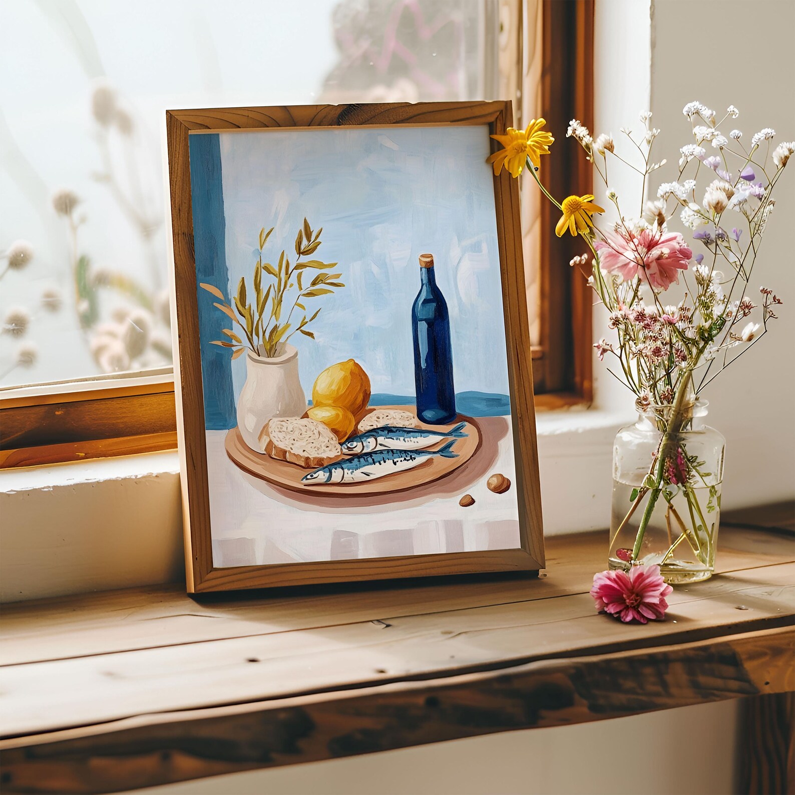 Rustic Frame Mockup | 3:4 Frame Mockup | PSD Template | Small Picture ...
