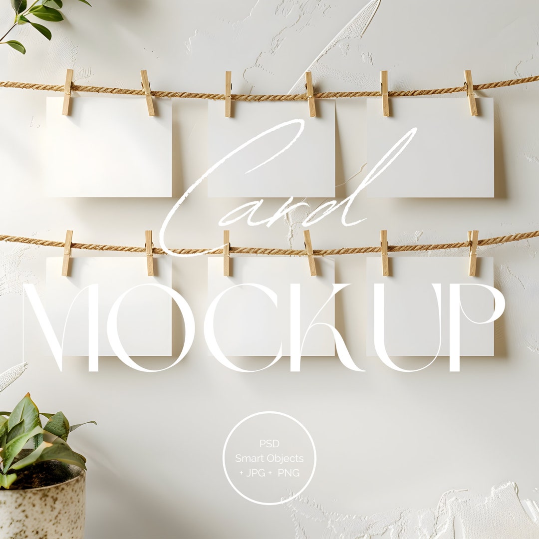 Mockup Cards | Wedding Stationery Mockup | Seating Chart Mockup | Blank ...