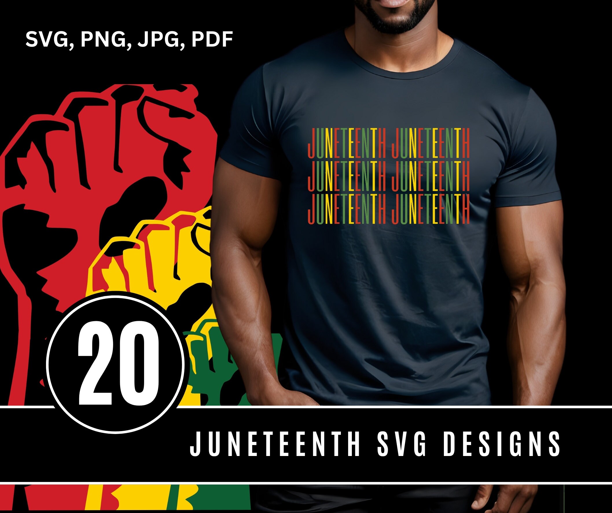 Juneteenth Svg Designs for Printable Art Juneteenth Svg Bundle ...