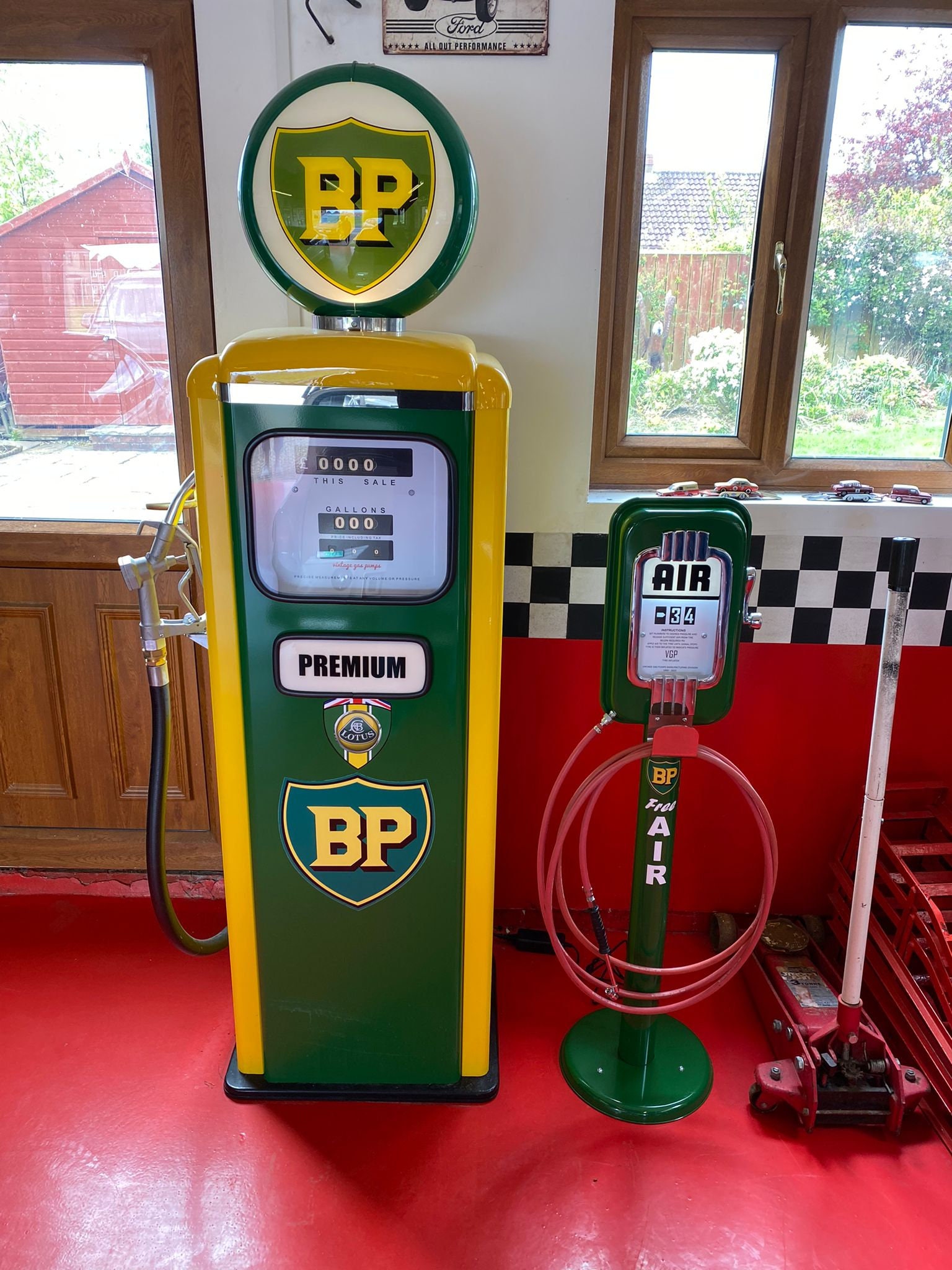 Vintage BP Petrol Pump: Choose Your Setup (plain, Fridge, Toolbox ...
