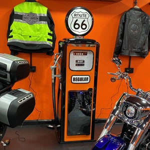 Vintage Shell Petrol Pump With Display Cabinet. Perfect for Man Cave ...