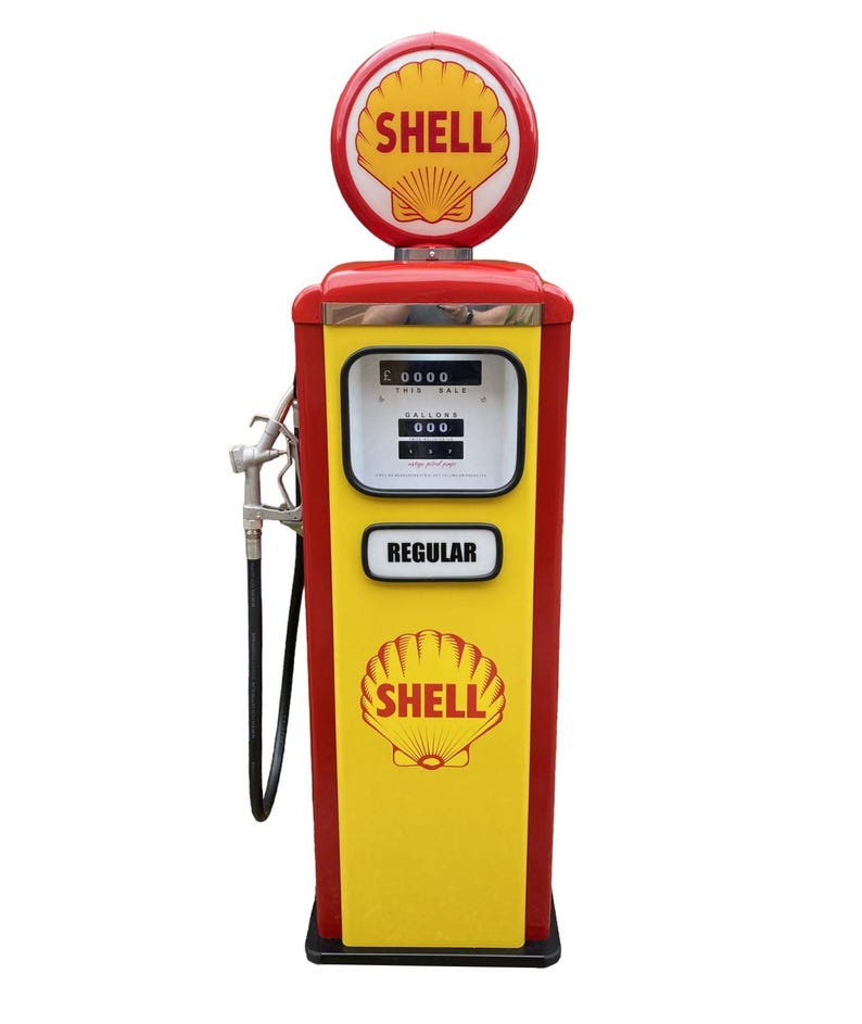 Vintage Shell Petrol Pump. Perfect for Man Cave Decor / Automobilia - Etsy