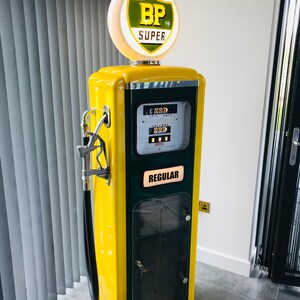 Vintage BP Petrol Pump: Choose Your Setup (plain, Fridge, Toolbox ...